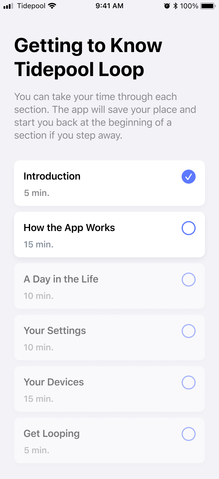 Onboarding for Tidepool Loop – mattlumpkin